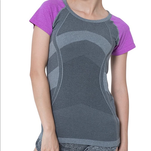Tops | Moisture Wicking Workout Yoga Purple Shapewear | Poshmark